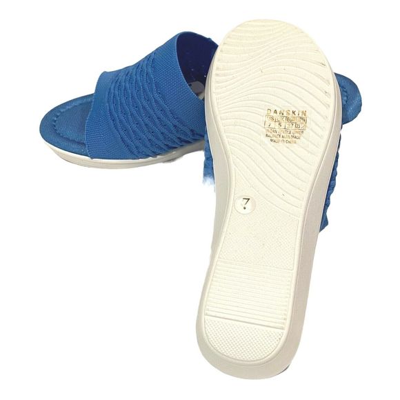 Danskin | Shoes | Danskin Dare Sandals Womens 7 Slip On Knit Wedge ...